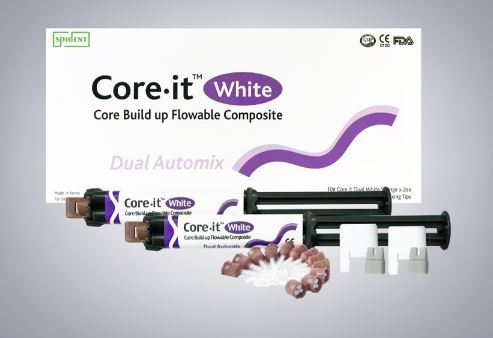 SPIDENT CORE-IT DUAL - WHITE | Independent Dental Supplies