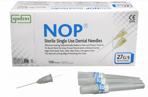 NOP NEEDLES 27G SHORT 0.4 X 21MM (100) | Independent Dental Supplies