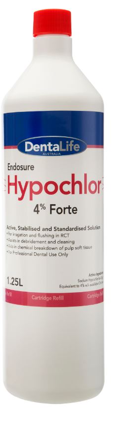 DL HYPOCHLOR 4% CARTRIDGE (1.25L) | Independent Dental Supplies