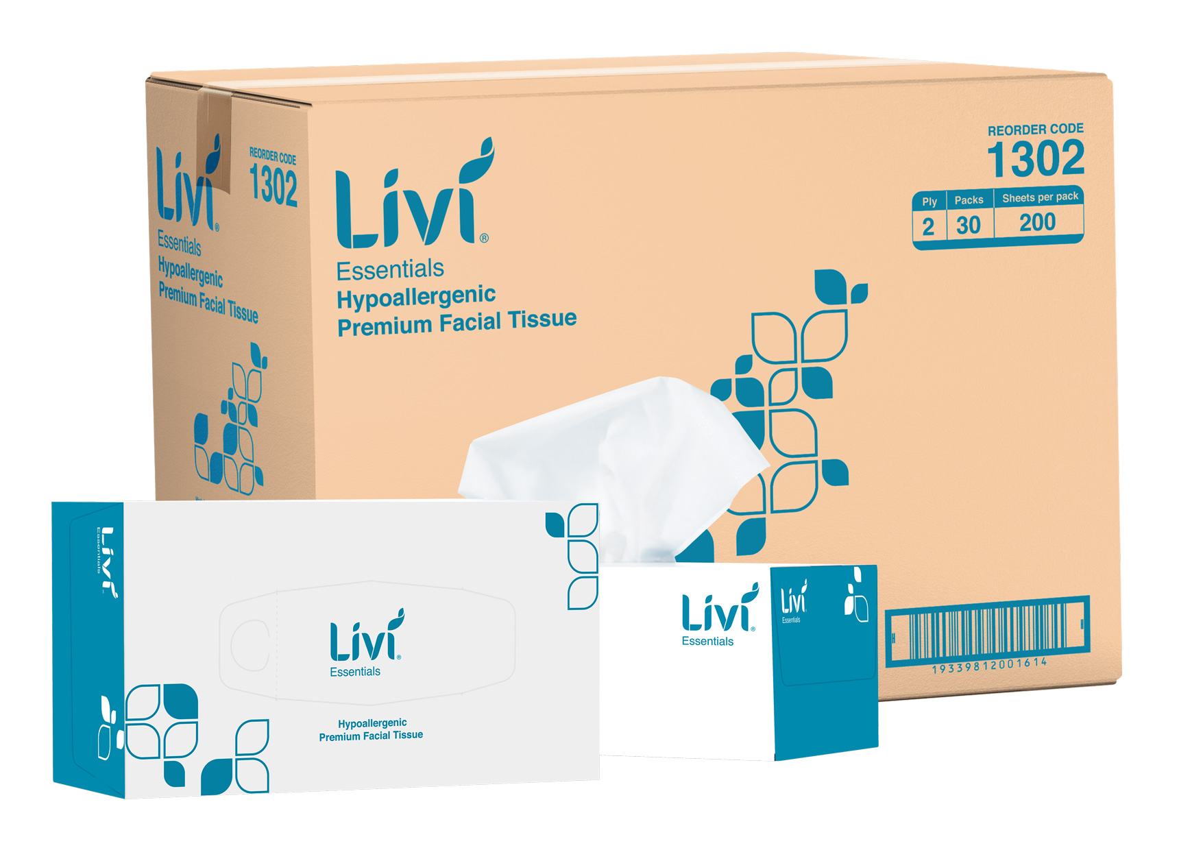 CS 1302 - FACIAL TISSUE LIVI 2-PLY (200 SHEET) | Independent Dental ...